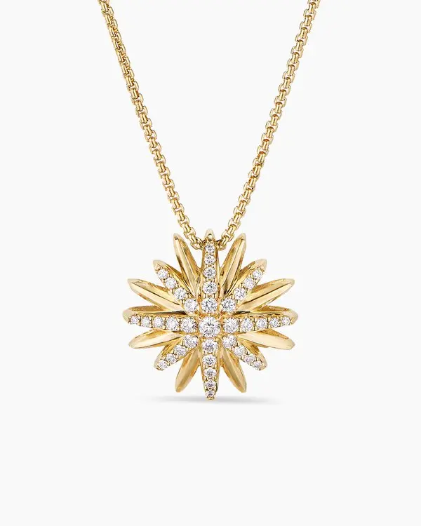 David Yurman Starburst Pendant Necklace - Diamond