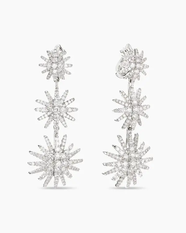 David Yurman Starburst Drop Earrings - Diamond