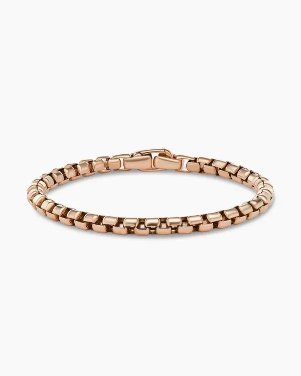 David Yurman Box Chain Bracelet - 18k Rose Gold
