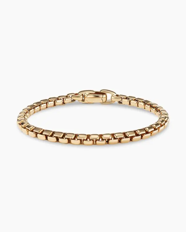 David Yurman 18k Yellow Gold Box Chain Bracelet - All 18k Yellow Gold