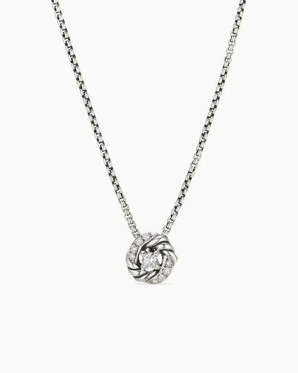 David Yurman Petite Infinity Pendant Necklace - Diamond