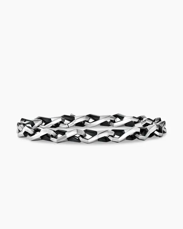 David Yurman Faceted Link Bracelet - All Sterling Silver