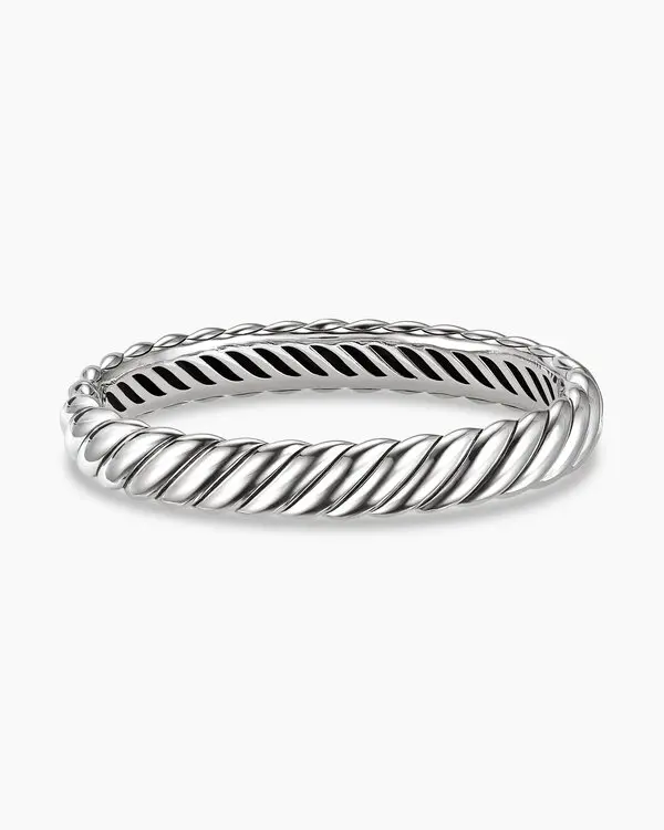 David Yurman Sculpted Cable Bracelet - All Sterling Silver