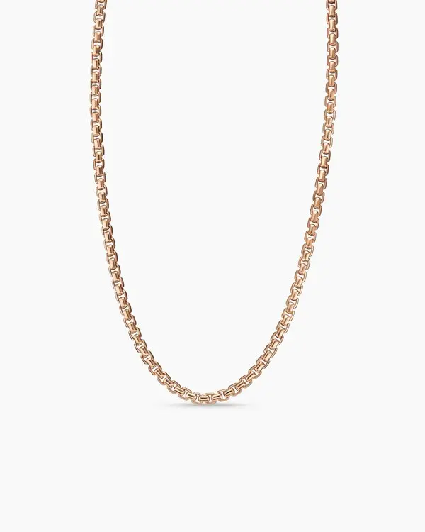 David Yurman Box Chain Necklace - 18k Rose Gold