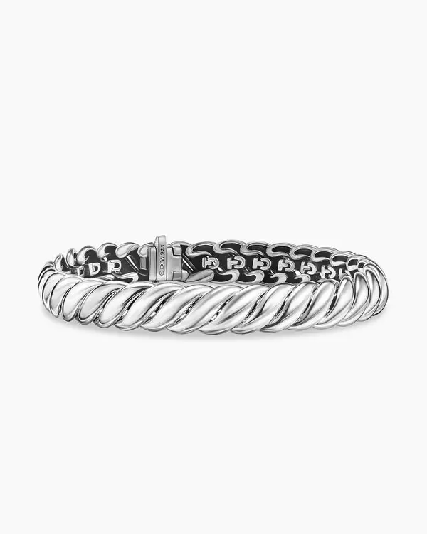 David Yurman Sculpted Cable Bracelet - All Sterling Silver