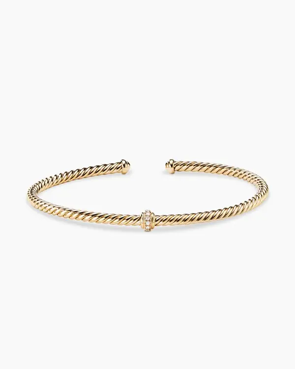 David Yurman Classic Cablespira® Bracelet With Diamonds - Diamond