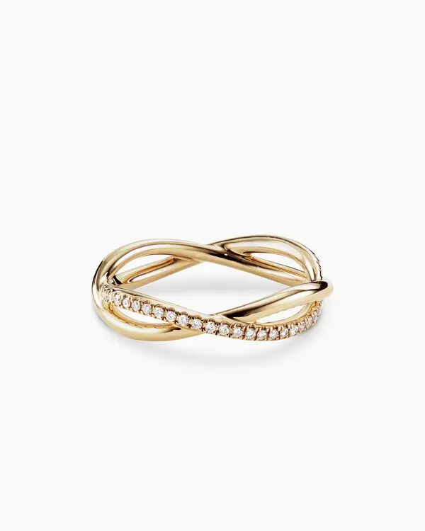 David Yurman Dy Infinity Band Ring - Diamond