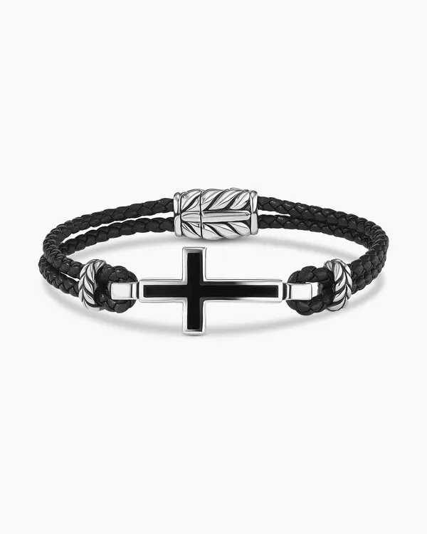 David Yurman Streamline® Cross Station Bracelet - Black Onyx