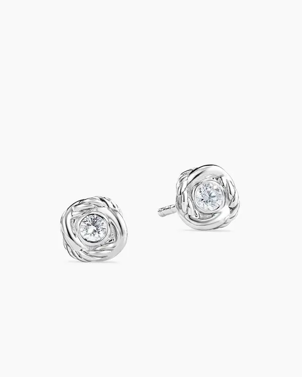 David Yurman Infinity Stud Earrings - Diamond