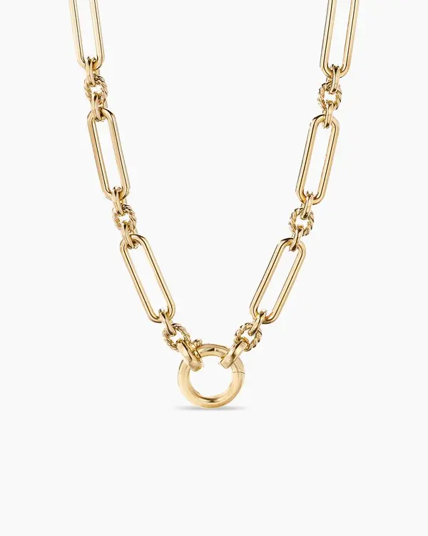 David Yurman Lexington Chain Necklace - All 18k Yellow Gold