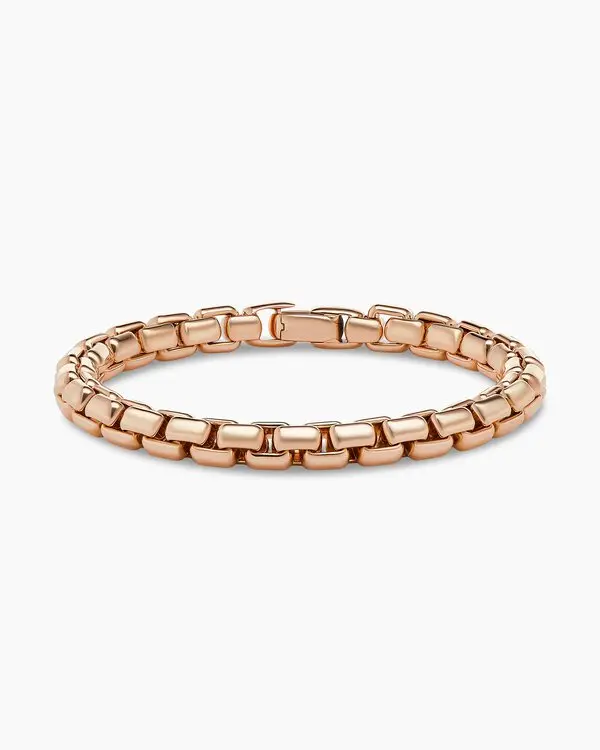David Yurman Box Chain Bracelet - 18k Rose Gold