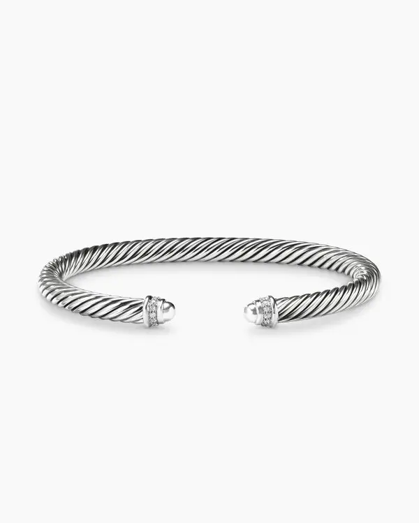 David Yurman Classic Cable Bracelet With Diamonds - Diamond