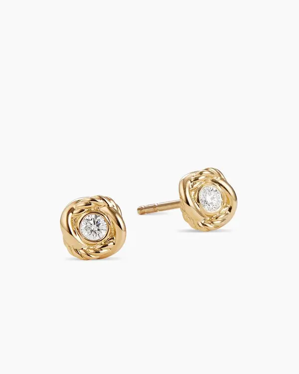 David Yurman Infinity Stud Earrings - Diamond