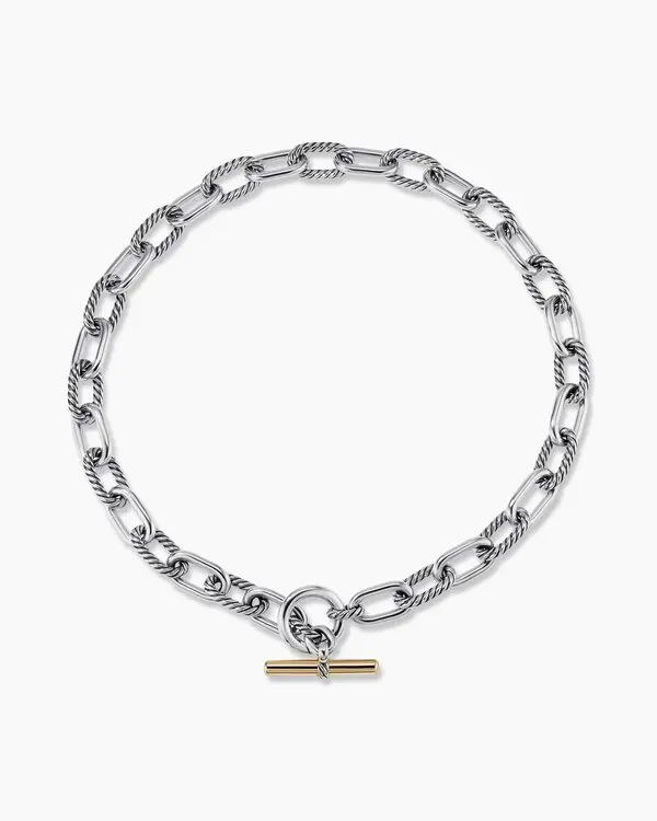 David Yurman Dy Madison® Toggle Chain Necklace - Sterling Silver/18k Yellow Gold