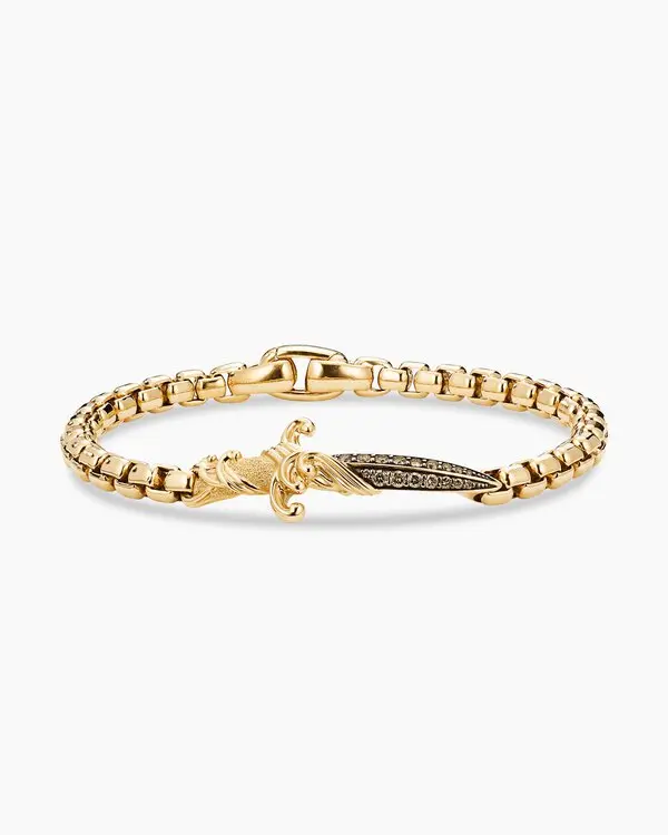 David Yurman Waves Dagger Bracelet - Cognac Diamond