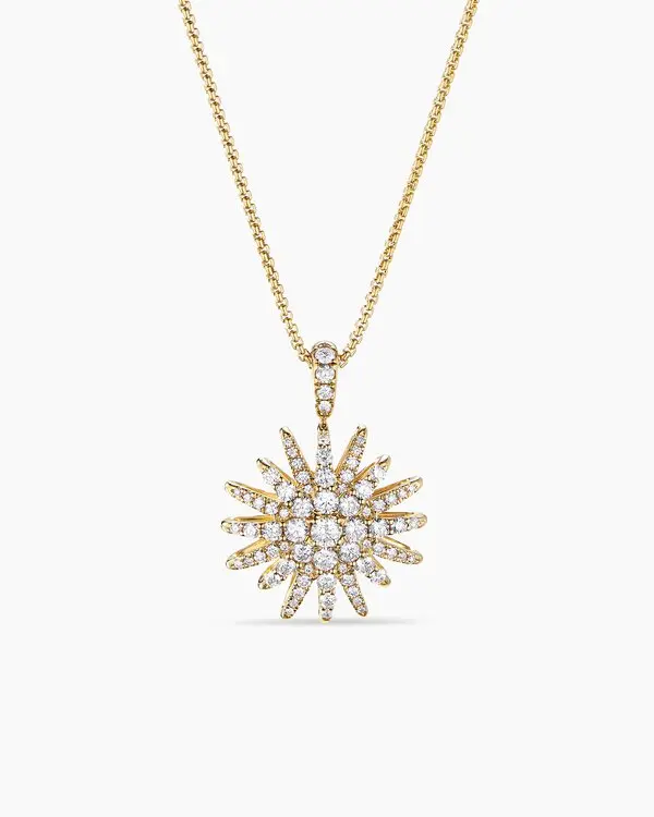 David Yurman Starburst Pendant Necklace - Diamond