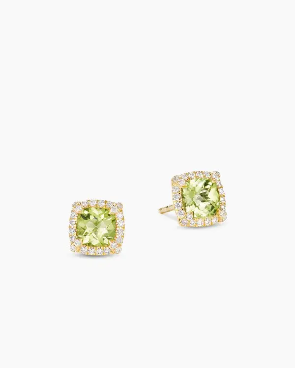 David Yurman Petite Chatelaine Stud Earrings - Peridot