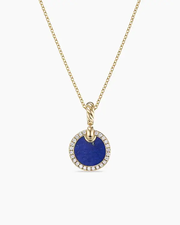 David Yurman Petite Dy Elements® Pendant Necklace With And Diamonds - Lapis Lazuli