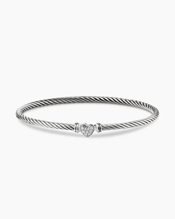David Yurman Sterling Silver And Bracelet - Diamond