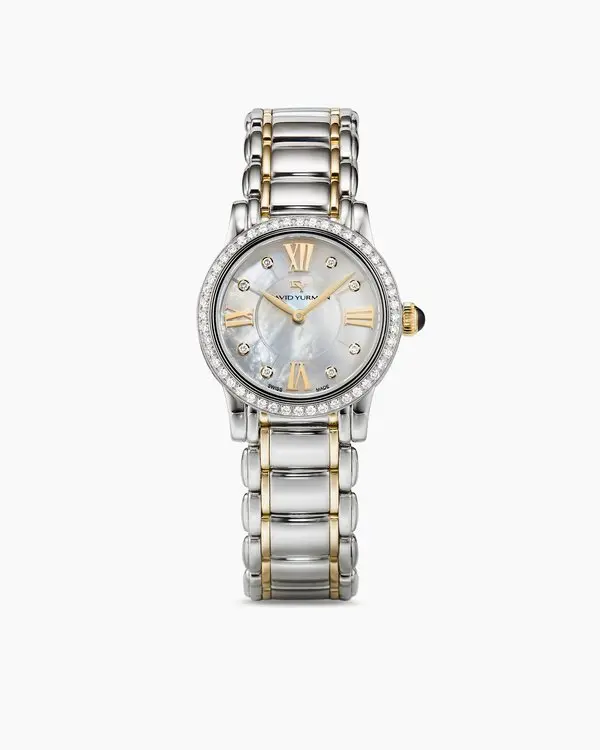 David Yurman Classic 30mm Quartz Watch - Sterling Silver/18k Yellow Gold