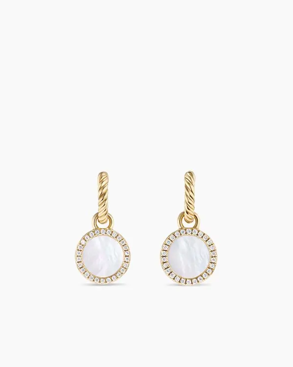 David Yurman Petite Dy Elements Drop Earrings - Mother Of Pearl