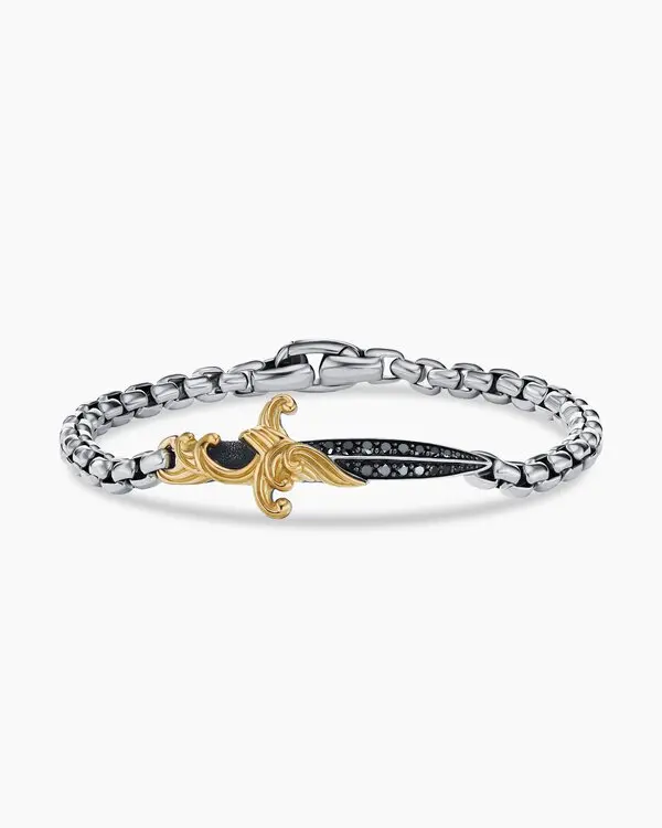 David Yurman Waves Dagger Bracelet - Black Diamond