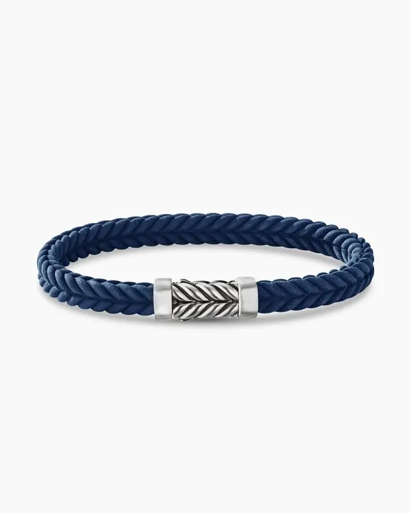 David Yurman Chevron Bracelet - Blue Rubber