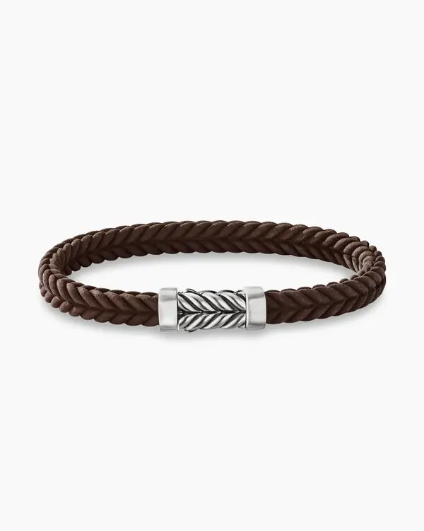 David Yurman Chevron Bracelet - Brown Rubber