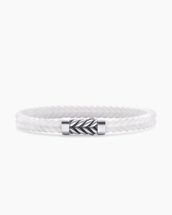 David Yurman Chevron Bracelet - White Rubber