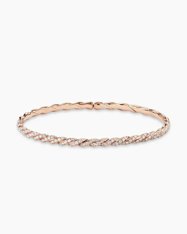 David Yurman Sculpted Cable Flex Bracelet - Diamond