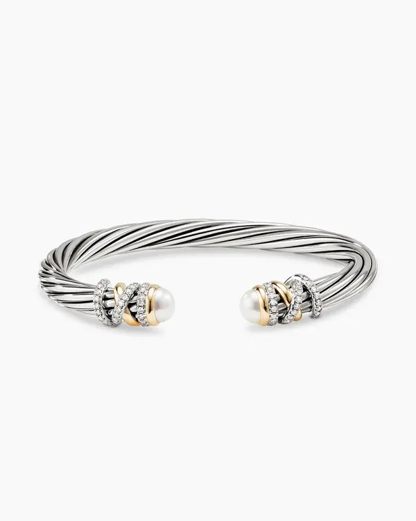 David Yurman Helena Bracelet With And Diamonds - Pearl
