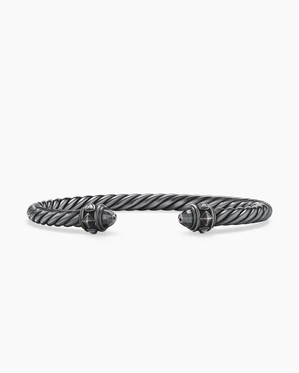 David Yurman Renaissance Classic Cable Bracelet - Blackened Silver