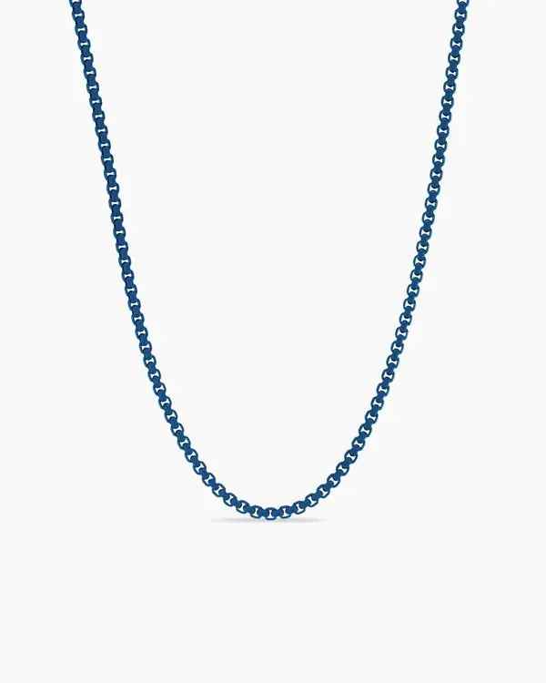 David Yurman Dy Bel Aire Chain Necklace - Navy