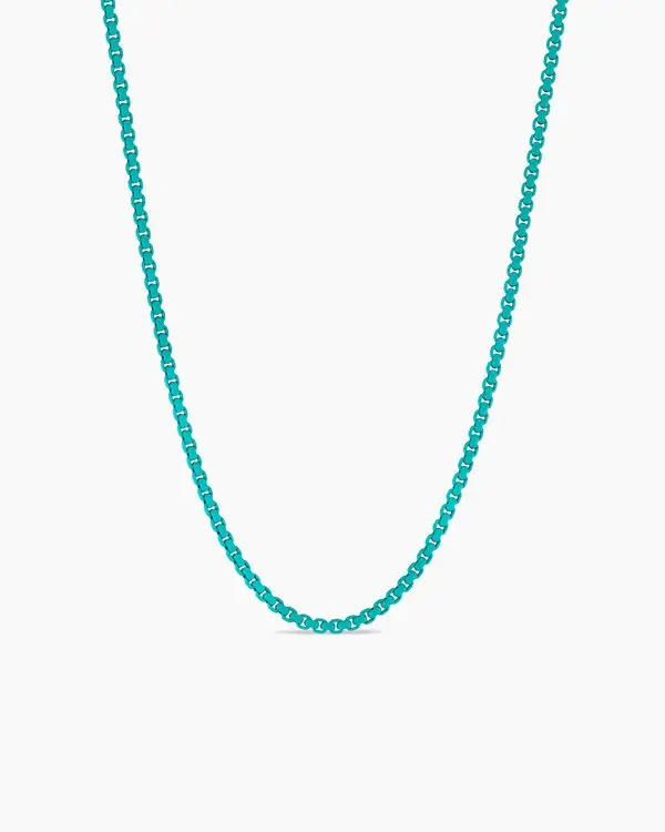 David Yurman Dy Bel Aire Chain Necklace - Turquoise Color