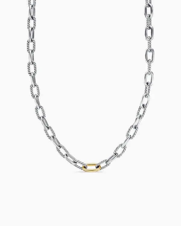 David Yurman Dy Madison® Chain Necklace - Sterling Silver/18k Yellow Gold