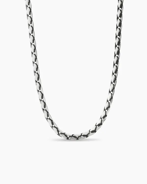 David Yurman Fluted Chain Necklace - All Sterling Silver