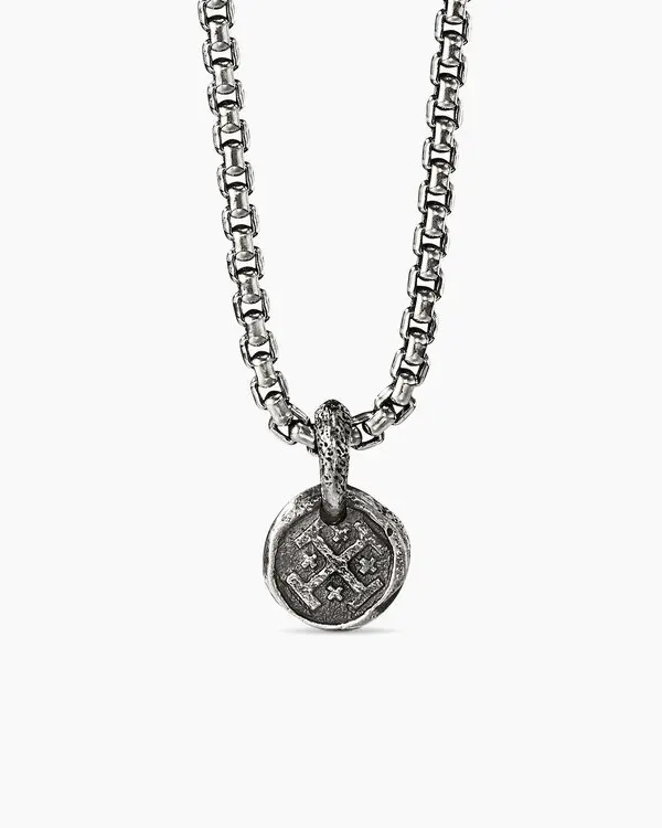 David Yurman Shipwreck Coin Amulet - All Sterling Silver