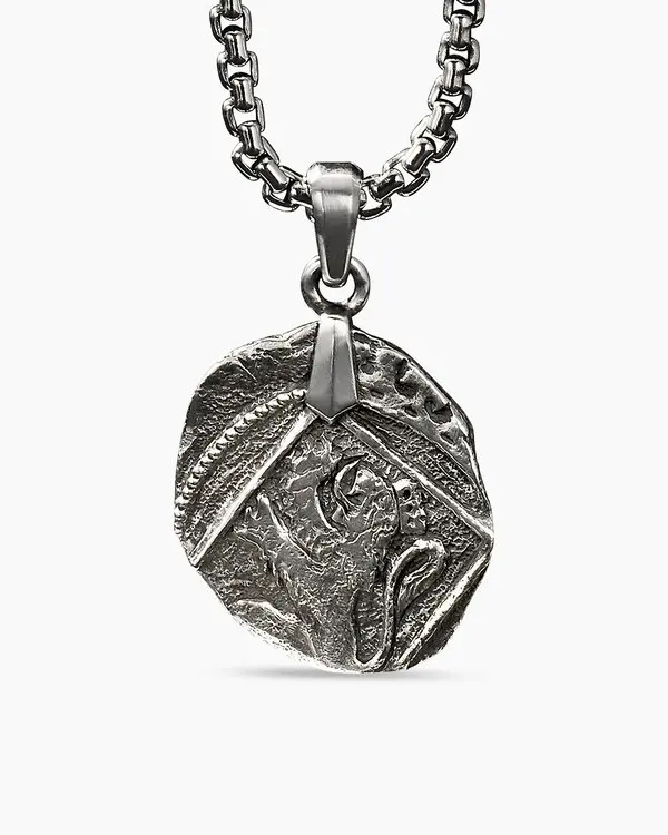 David Yurman Shipwreck Coin Amulet - All Sterling Silver