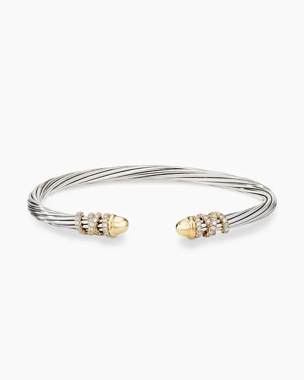David Yurman Helena Diamond Bracelet - Gold Dome