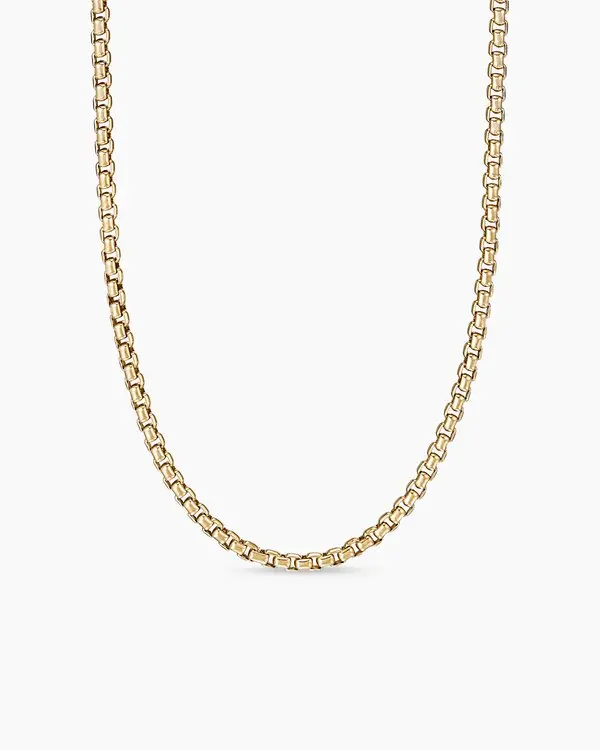 David Yurman 18k Yellow Gold Box Chain Necklace - All 18k Yellow Gold
