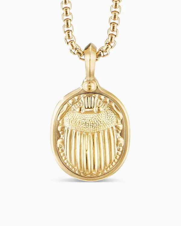 David Yurman Petrvs® Scarab Amulet - All 18k Yellow Gold