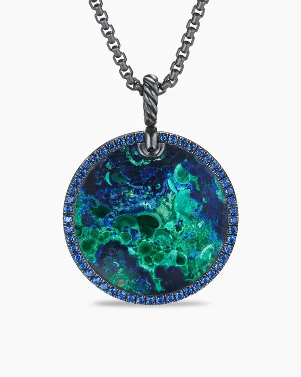 David Yurman Limited Dy Elements® Disc Pendant - Azurite
