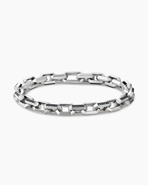 David Yurman Streamline® Heirloom Chain Link Bracelet - Black Diamond