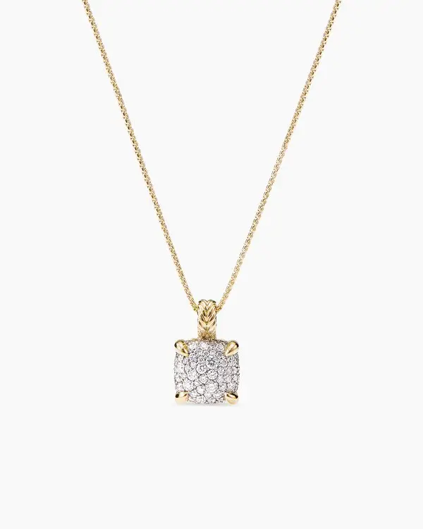 David Yurman 18k Yellow Gold Chatelaine® Pendant Necklace With Diamonds - Diamond