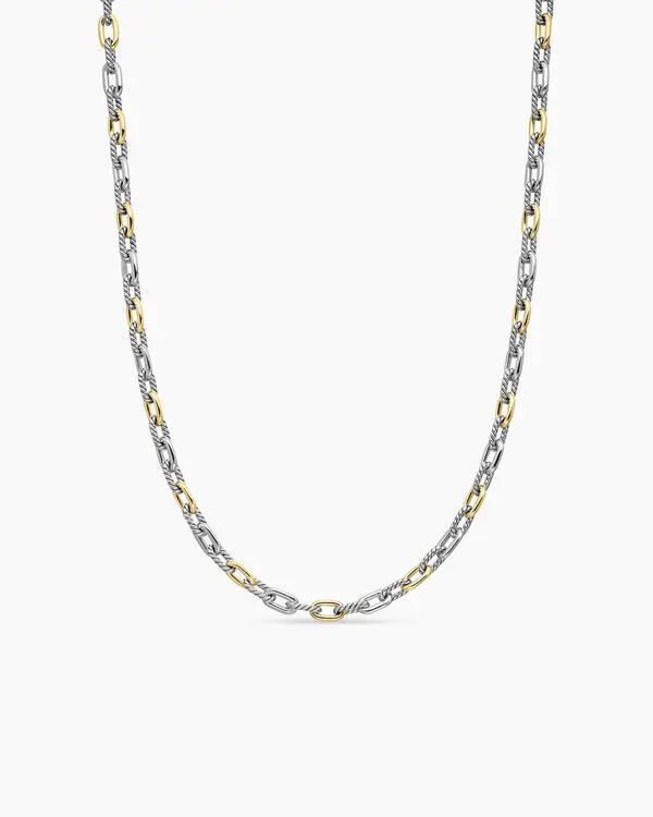 David Yurman Dy Madison® Chain Necklace - Sterling Silver/18k Yellow Gold