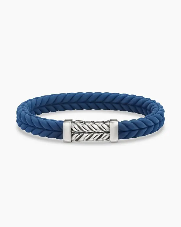 David Yurman Chevron Bracelet - Blue Rubber