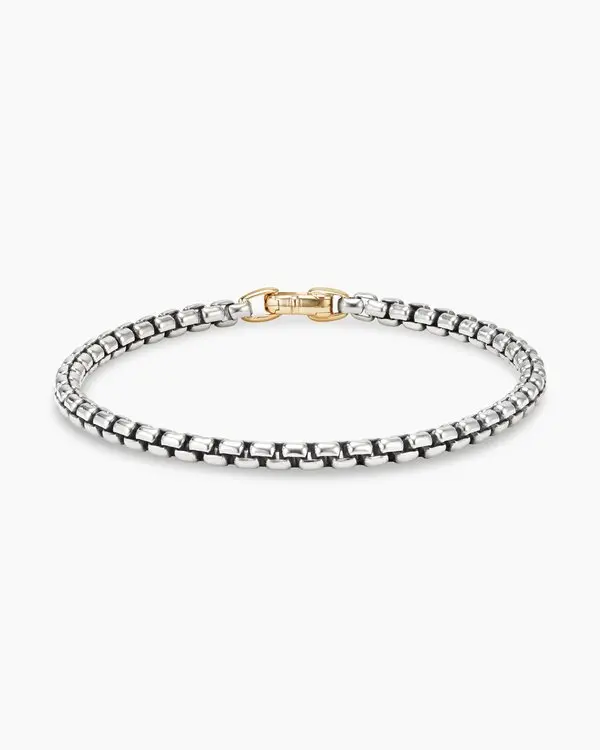 David Yurman Dy Bel Aire Box Chain Bracelet - Sterling Silver/14k Yellow Gold