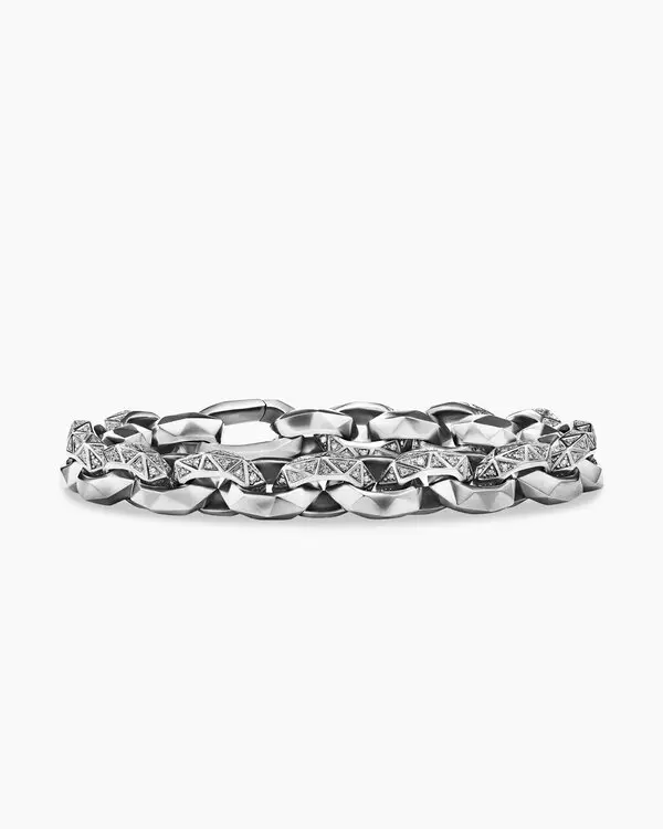 David Yurman Faceted Link Bracelet - Diamond