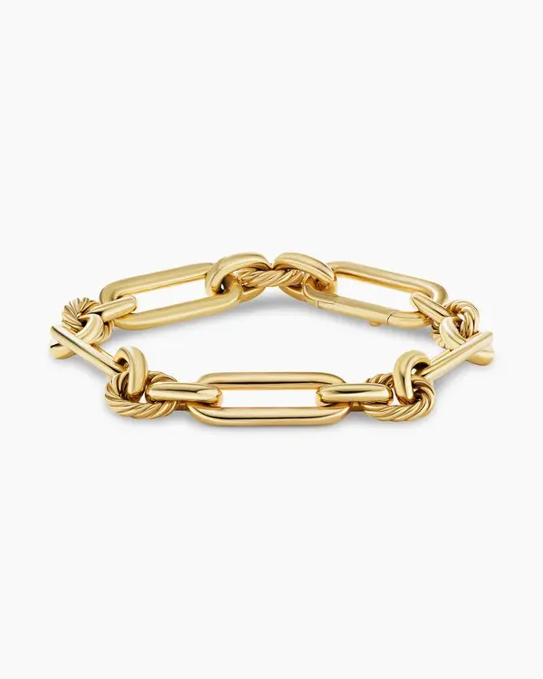 David Yurman Lexington Chain Bracelet - All 18k Yellow Gold
