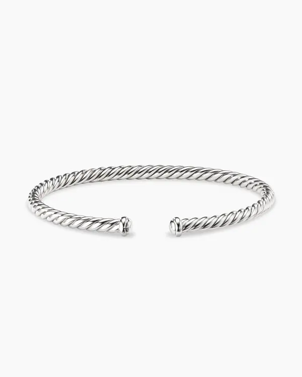 David Yurman Cable Flex Bracelet - 18k White Gold